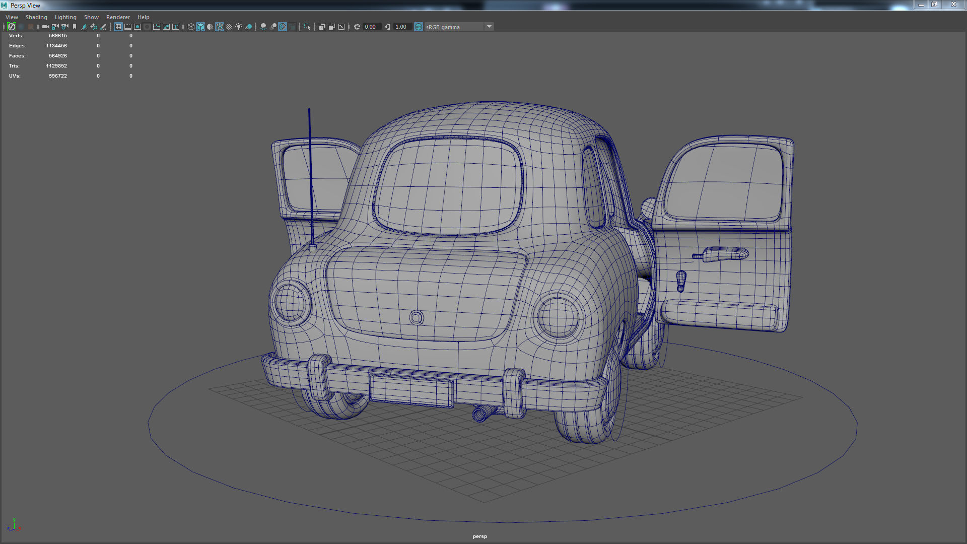 Cartoon Car Rig 3D model rigged | CGTrader