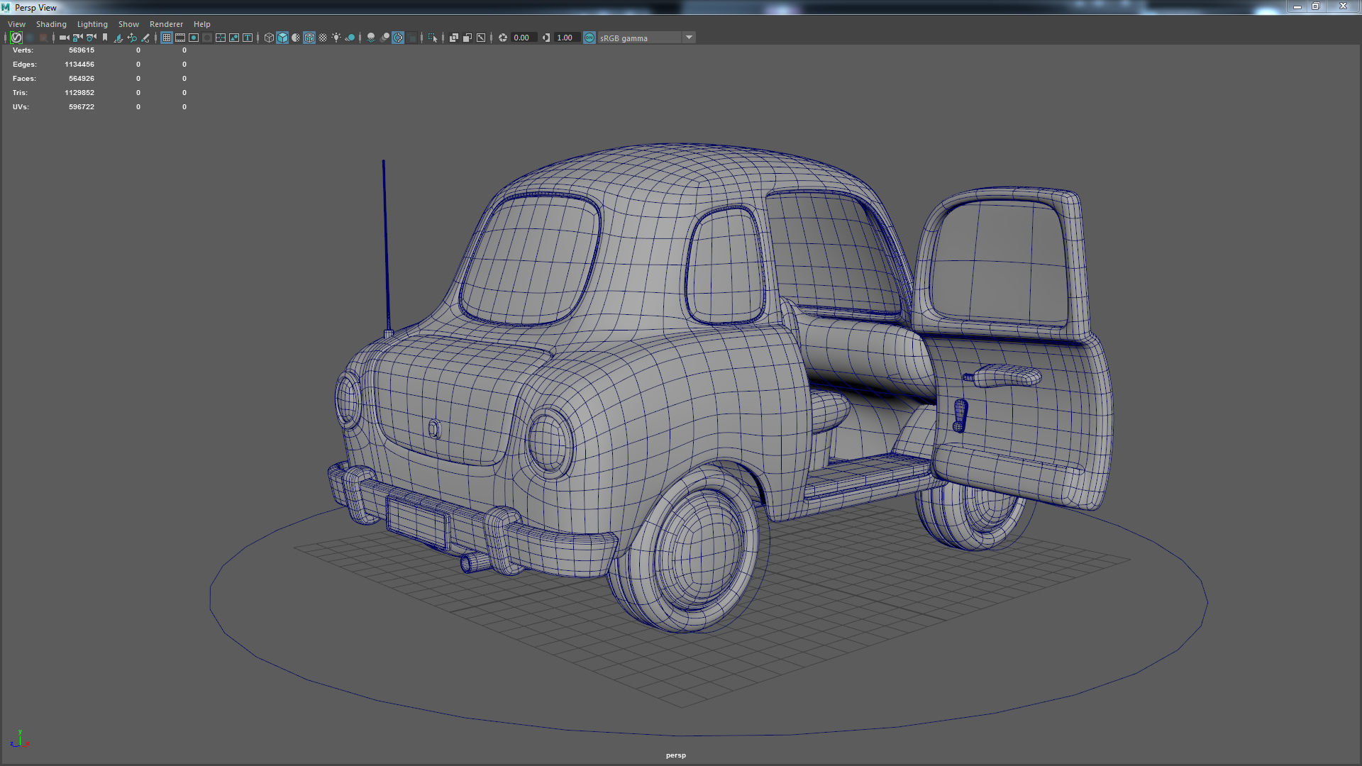 Cartoon Car Rig 3D model rigged | CGTrader