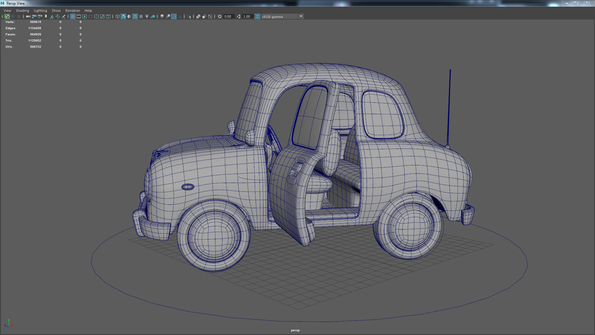 Cartoon Car Rig 3D model rigged | CGTrader