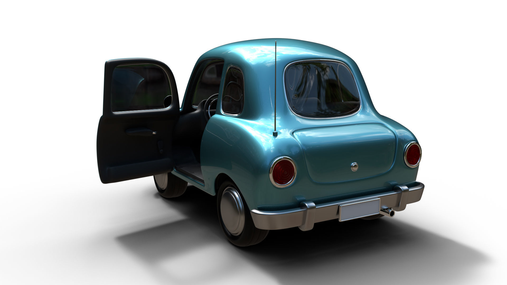 Cartoon Car Rig 3D model rigged | CGTrader