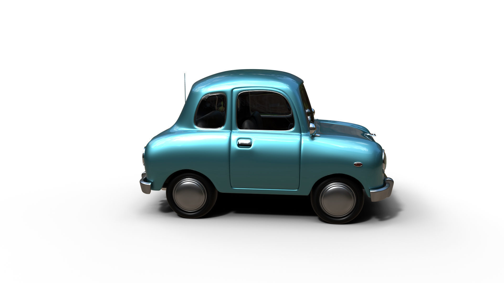 Cartoon Car Rig 3D model rigged | CGTrader