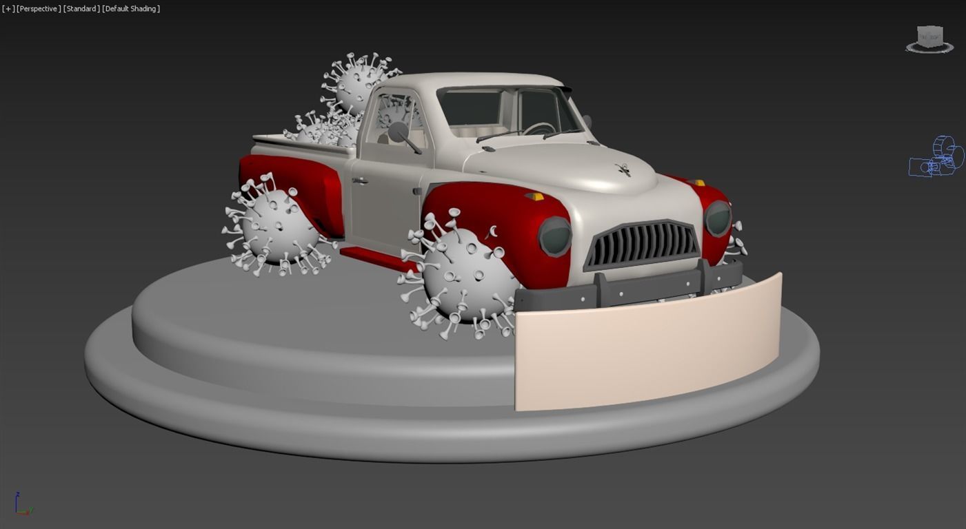 3D CORONA TRUCK 3D model 3D printable | CGTrader