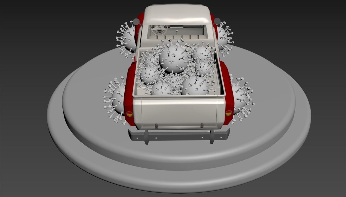 3D CORONA TRUCK 3D model 3D printable | CGTrader