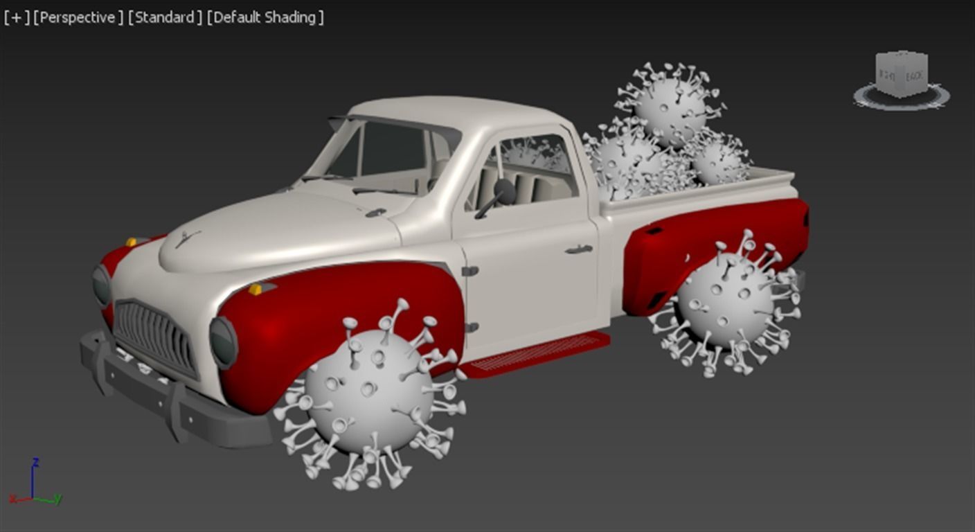 3D CORONA TRUCK 3D model 3D printable | CGTrader