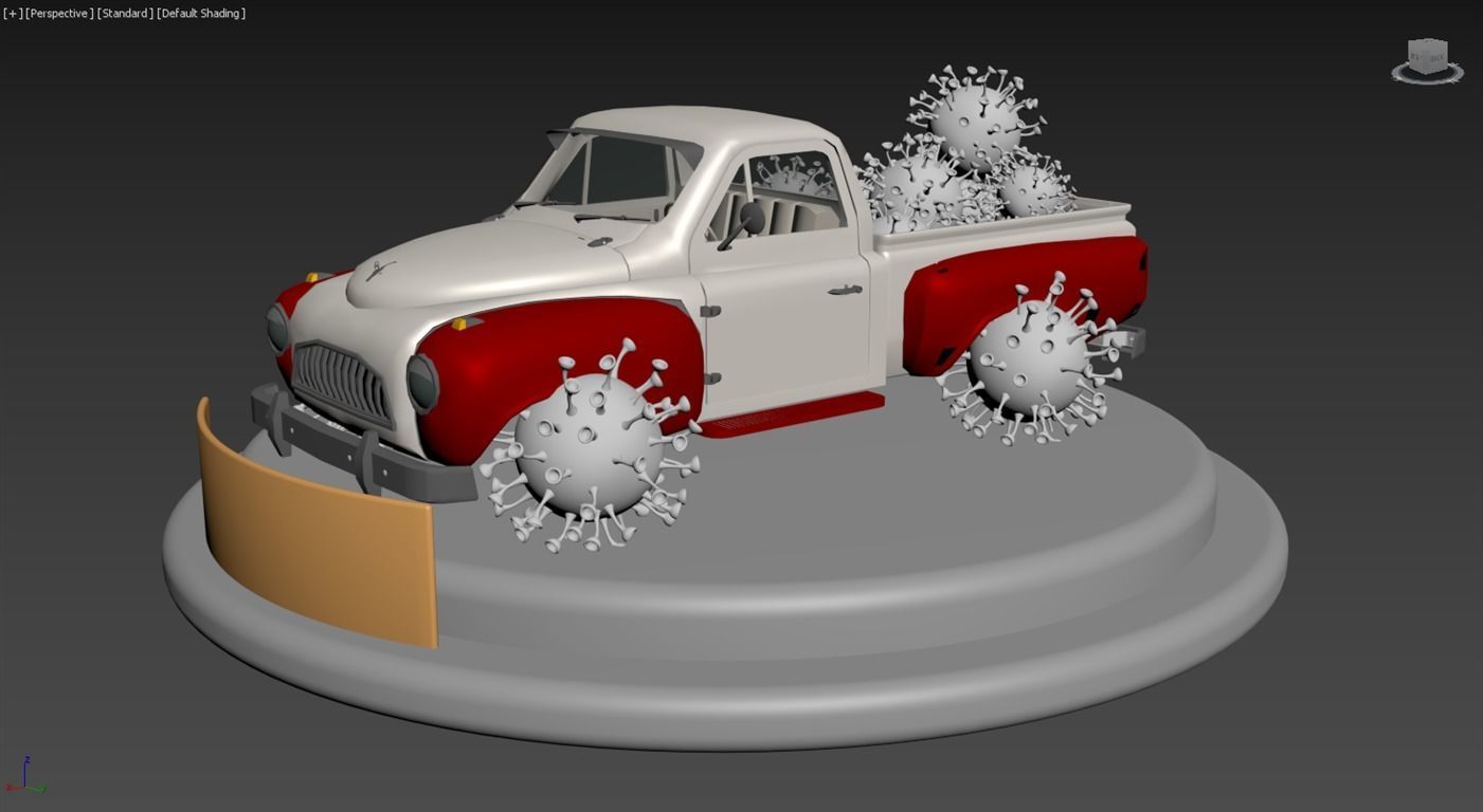3D CORONA TRUCK 3D model 3D printable | CGTrader