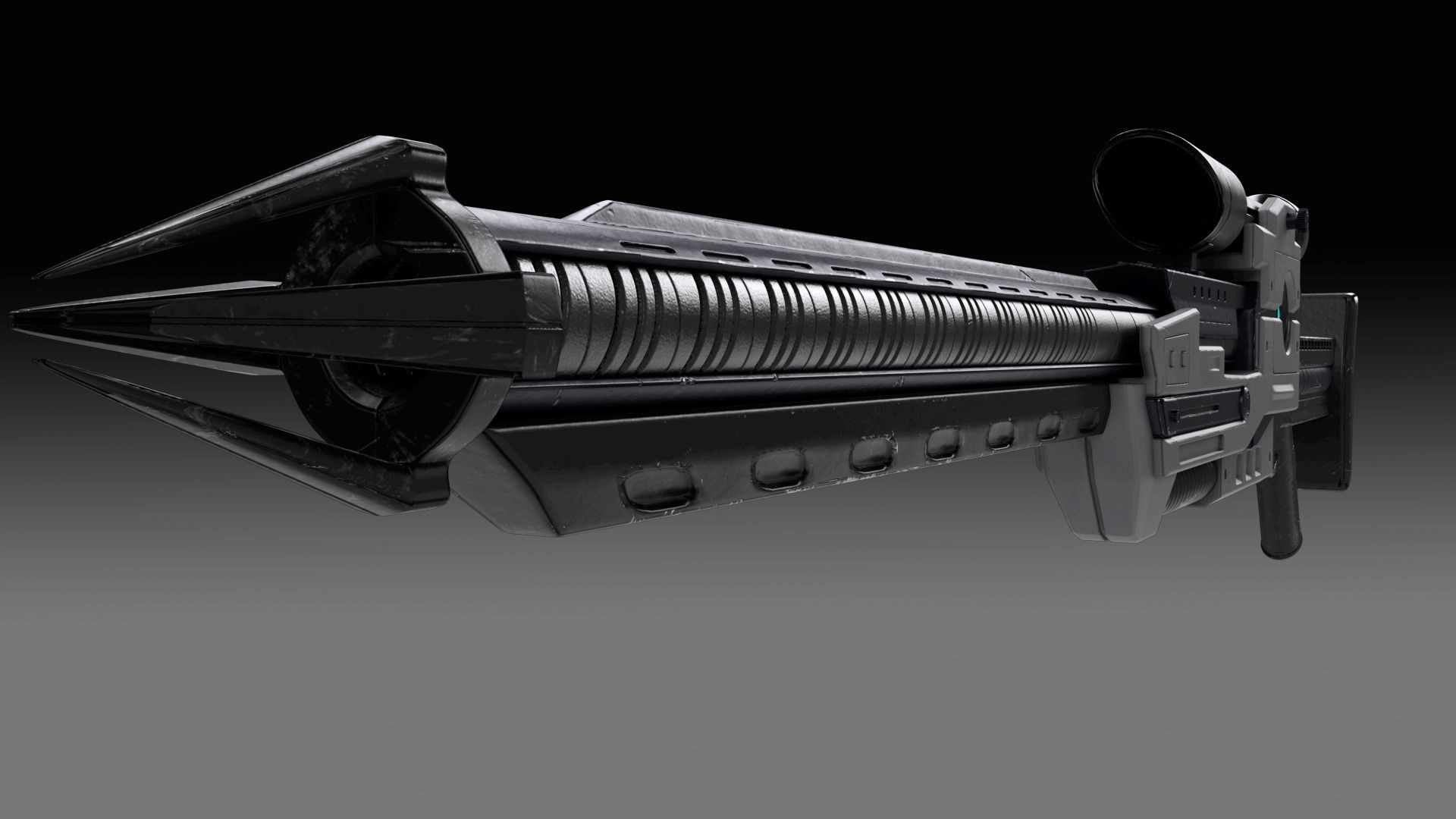Energy or Laser Rifle Concept v02 3D model | CGTrader