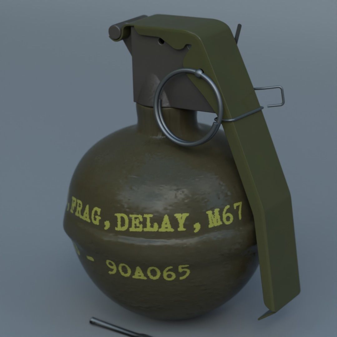 M67 Frag Grenade free 3D model | CGTrader