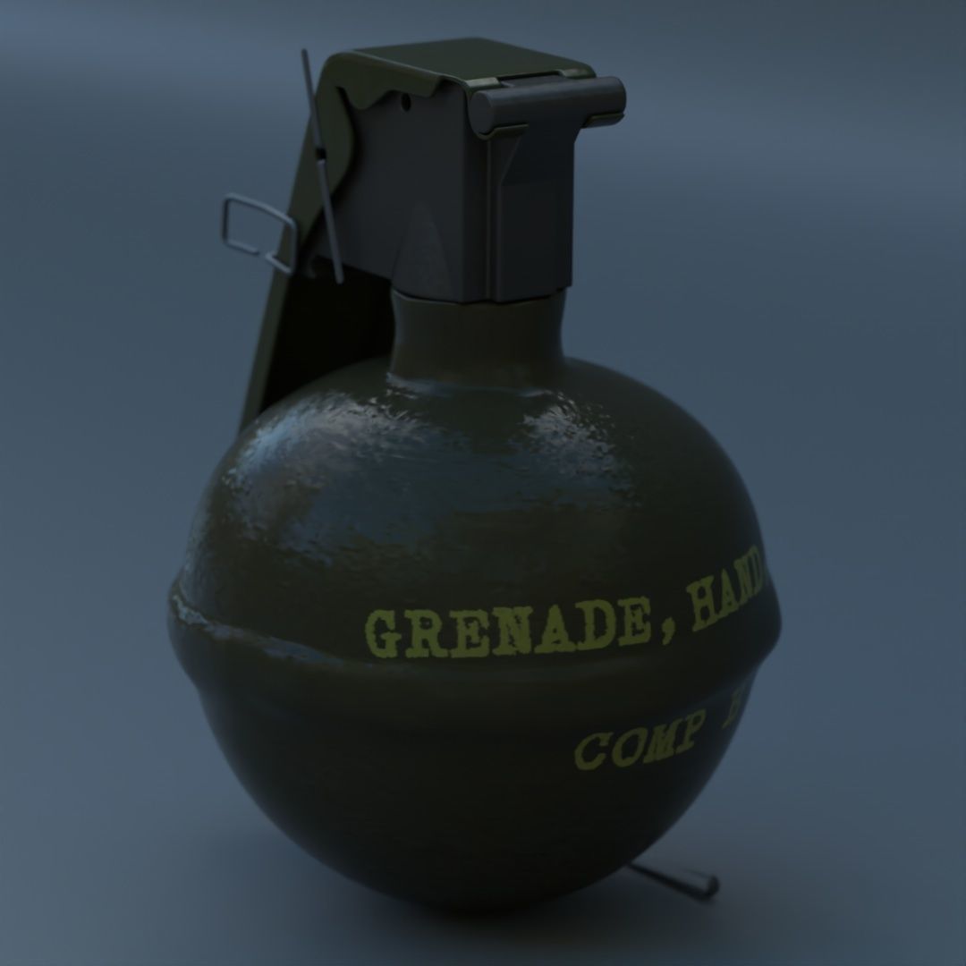 M67 Frag Grenade free 3D model | CGTrader