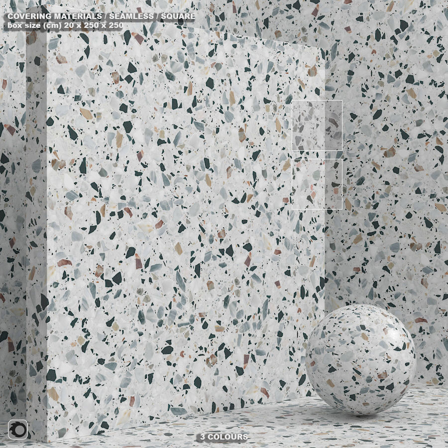 Materials seamless - coating stone terrazzo Texture | CGTrader