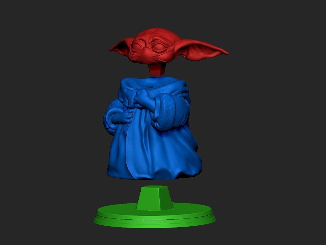 Green Baby - Face Mask 3D model 3D printable | CGTrader