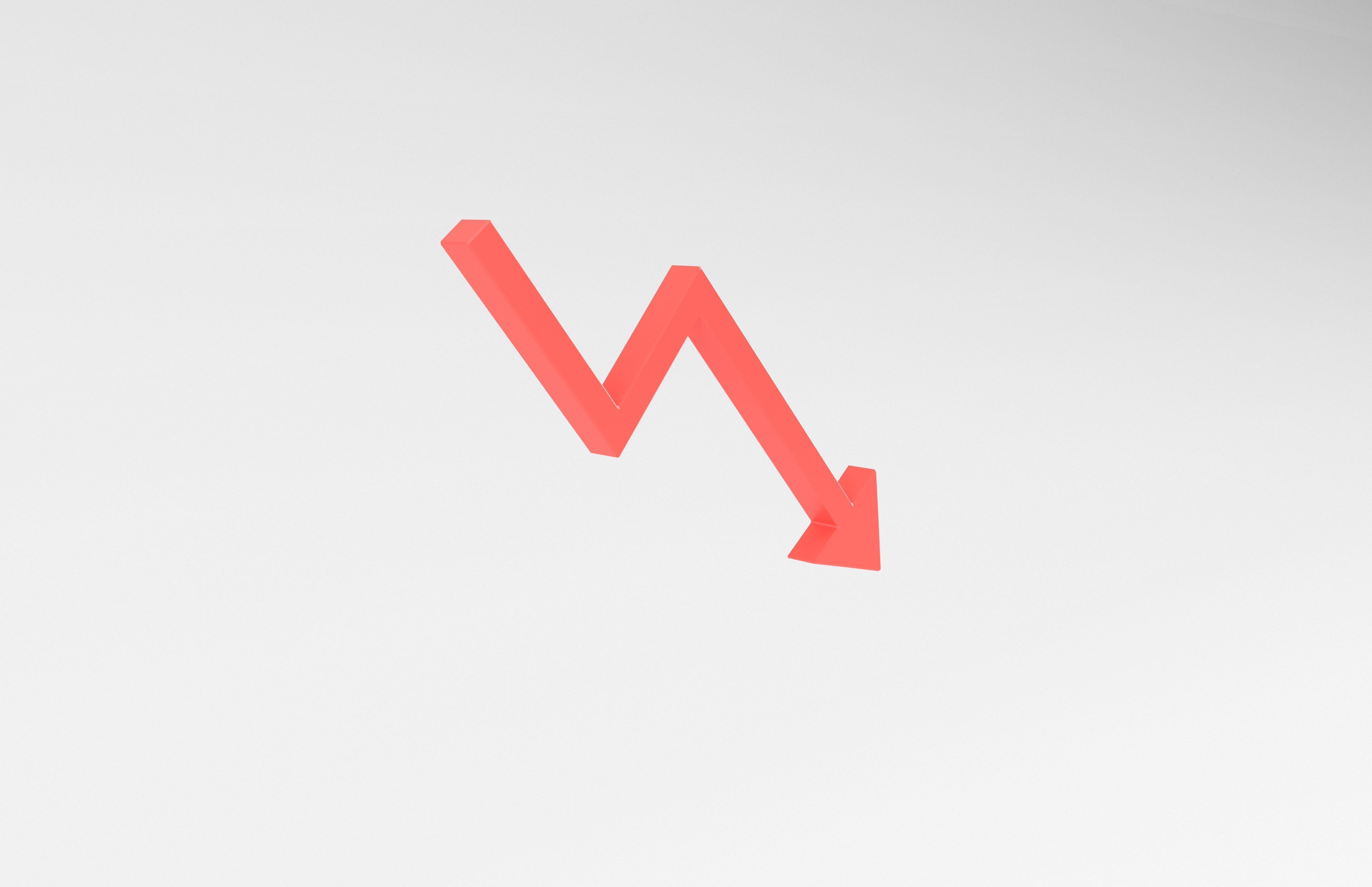 3D model Stock Down Symbol v2 001 VR / AR / low-poly | CGTrader