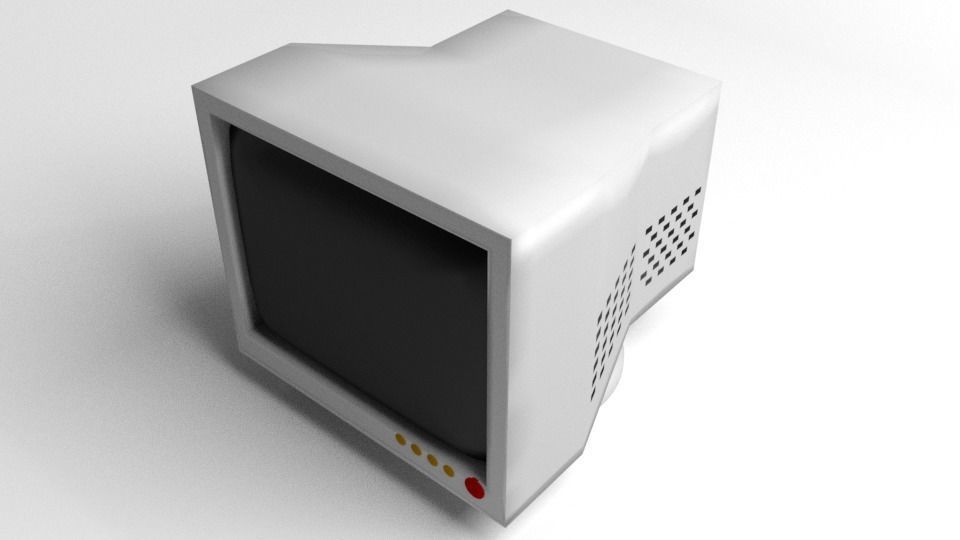 CRT Monitor 18inch 3D model | CGTrader