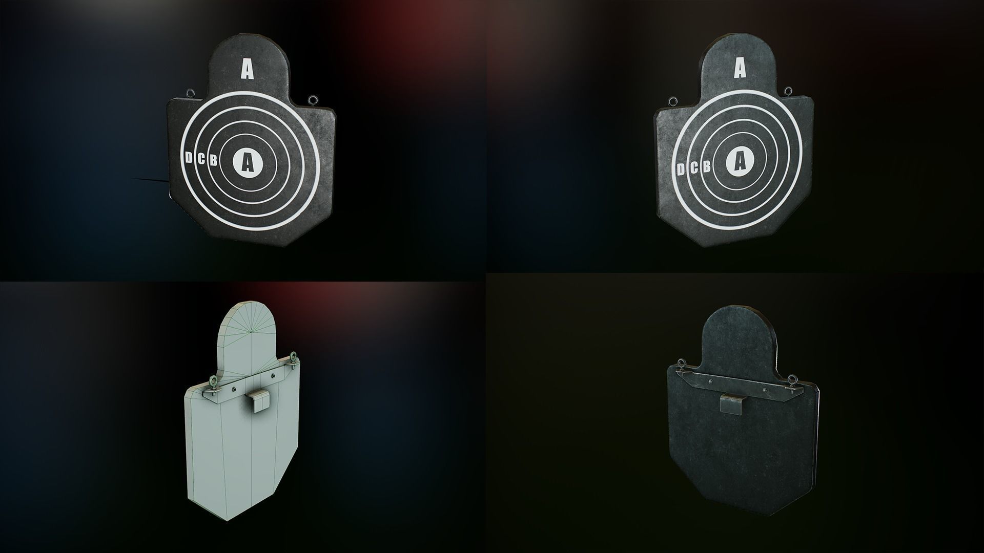 3D model Shooting targets pack VR / AR / low-poly | CGTrader