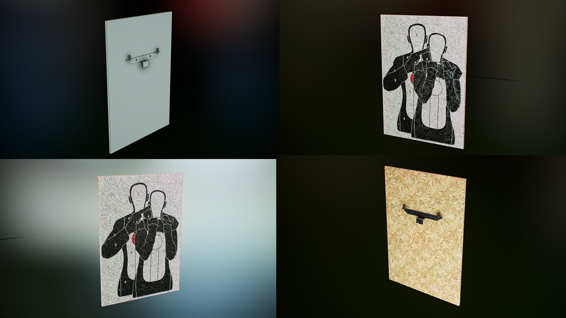 3D model Shooting targets pack VR / AR / low-poly | CGTrader