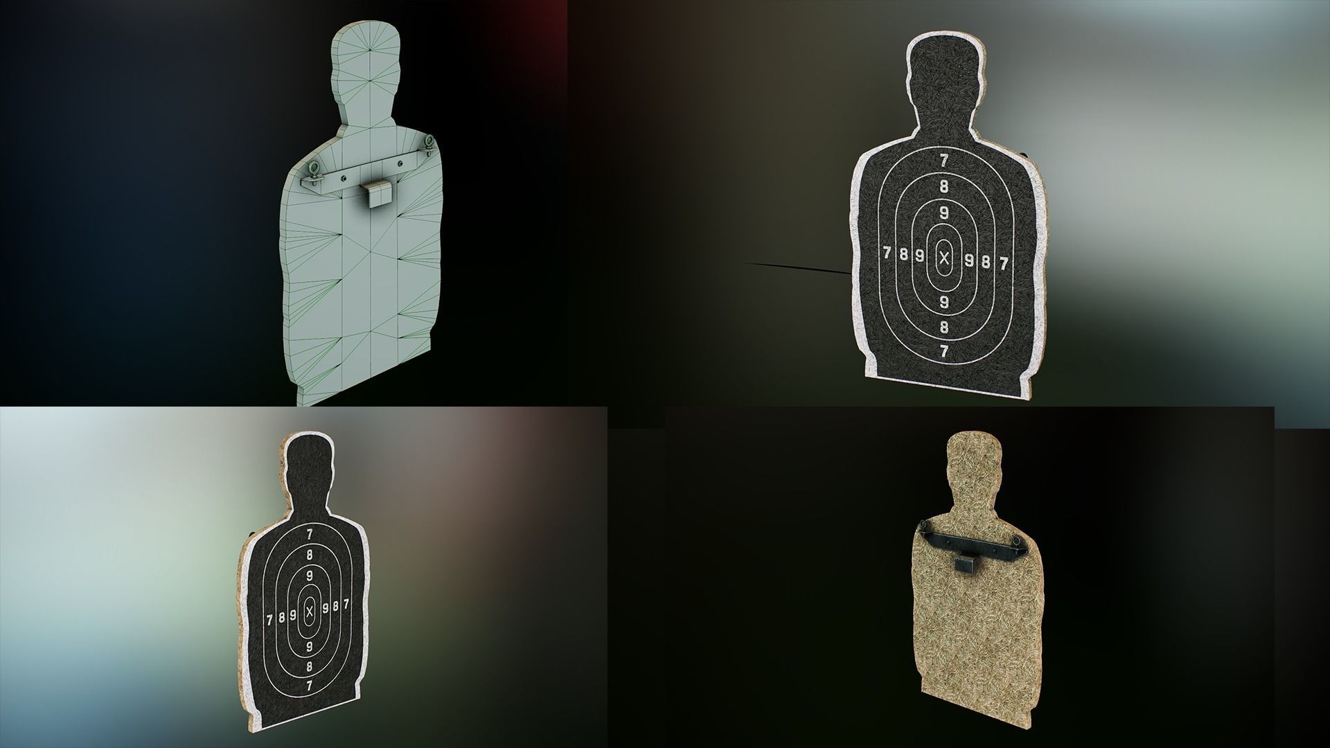3D model Shooting targets pack VR / AR / low-poly | CGTrader
