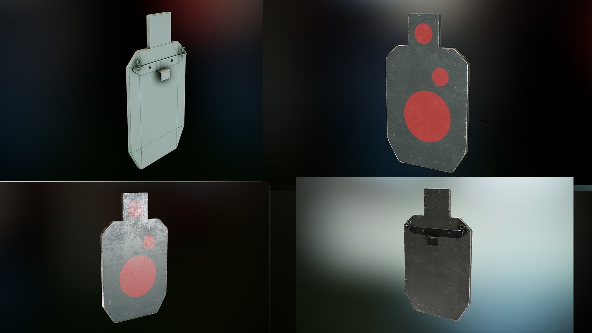 3D model Shooting targets pack VR / AR / low-poly | CGTrader