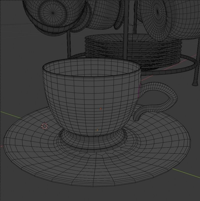 A set of tea cups 3D model | CGTrader