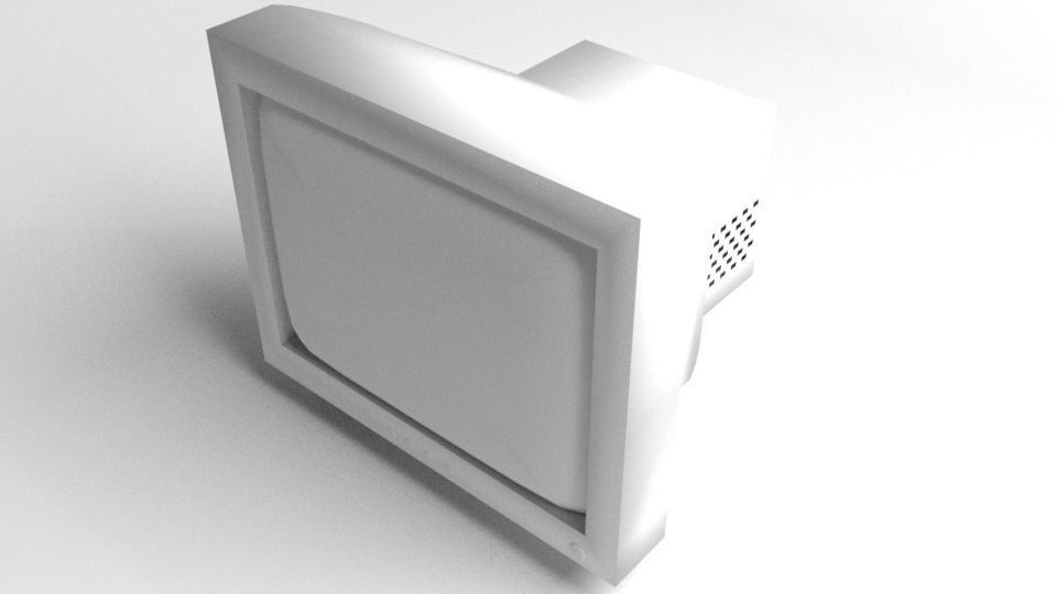 CRT Monitor 28inch 3D model | CGTrader