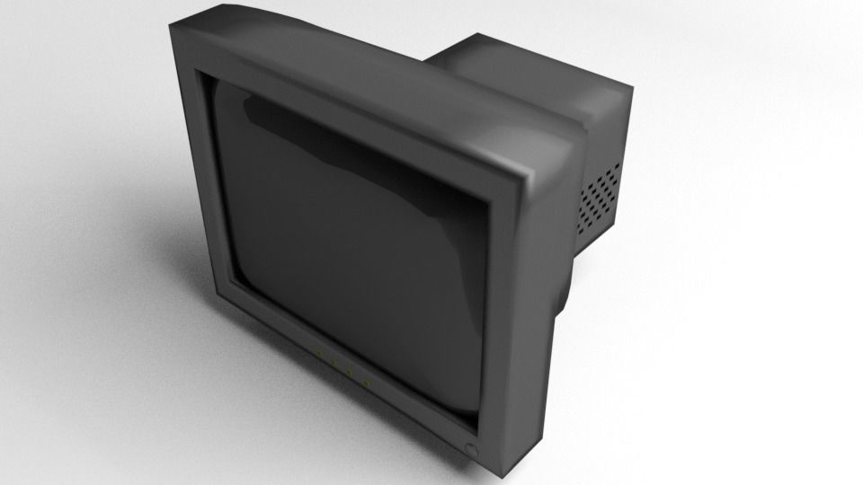 CRT Monitor 28inch 3D model | CGTrader