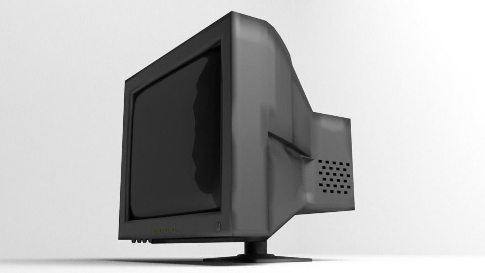 CRT Monitor 28inch 3D model | CGTrader
