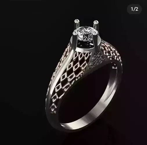 Ring grid 3D model 3D printable | CGTrader