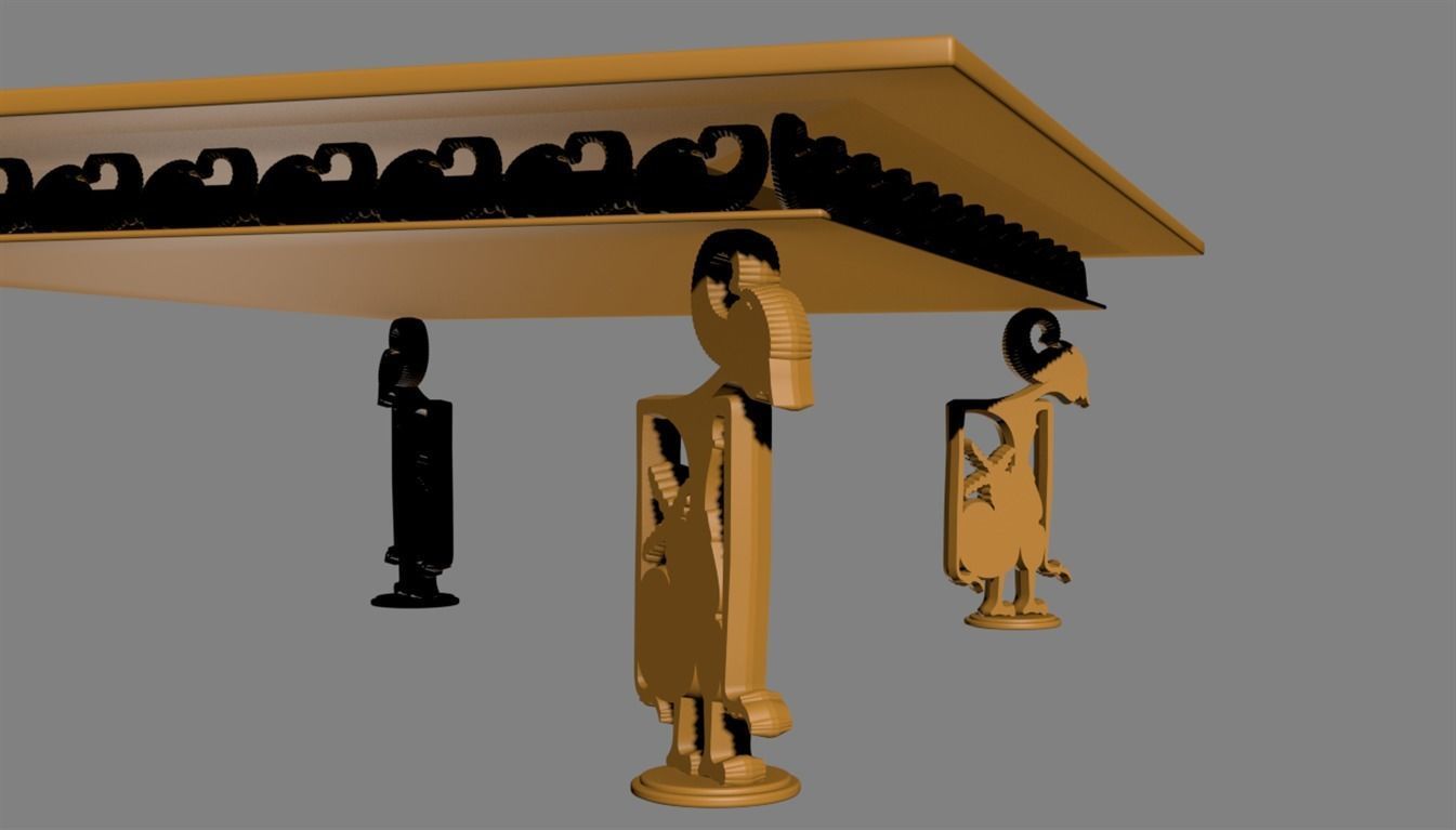 TABLE WAYANG BIMA 3D model | CGTrader