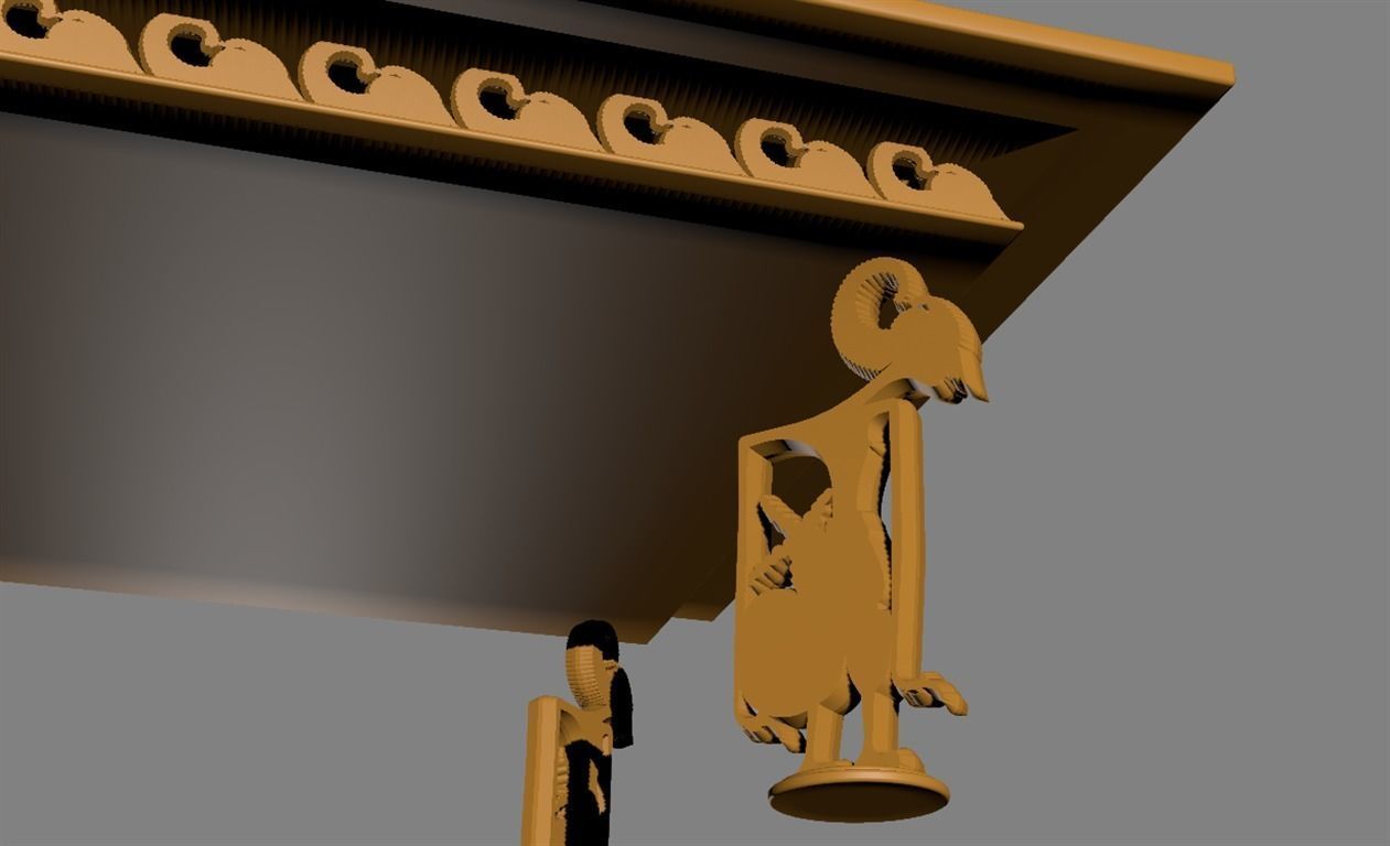 TABLE WAYANG BIMA 3D model | CGTrader