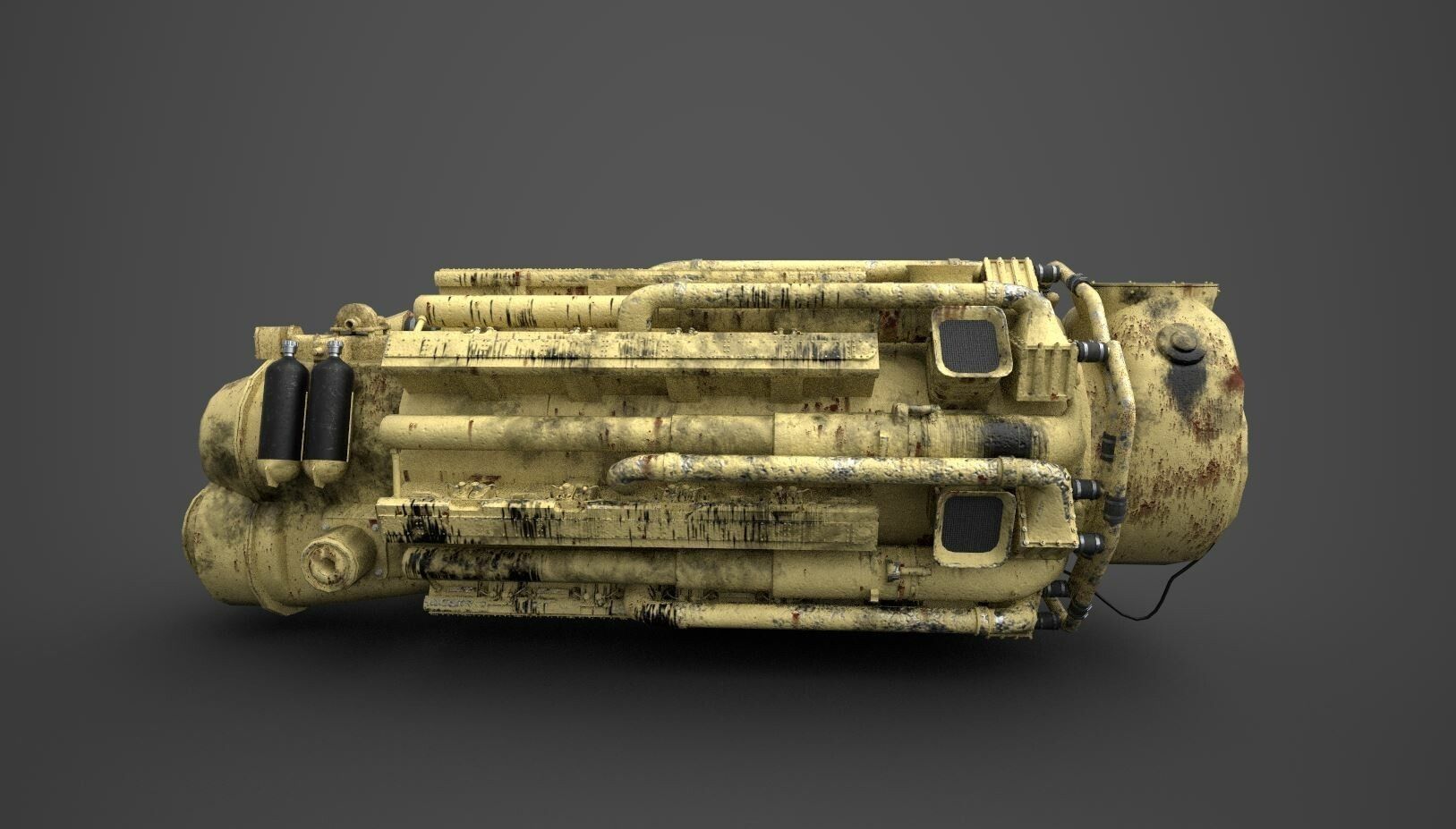 Ship Engine M520 free VR / AR / low-poly 3D model | CGTrader