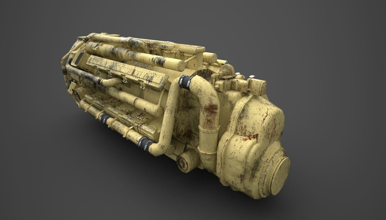 Ship Engine M520 free VR / AR / low-poly 3D model | CGTrader