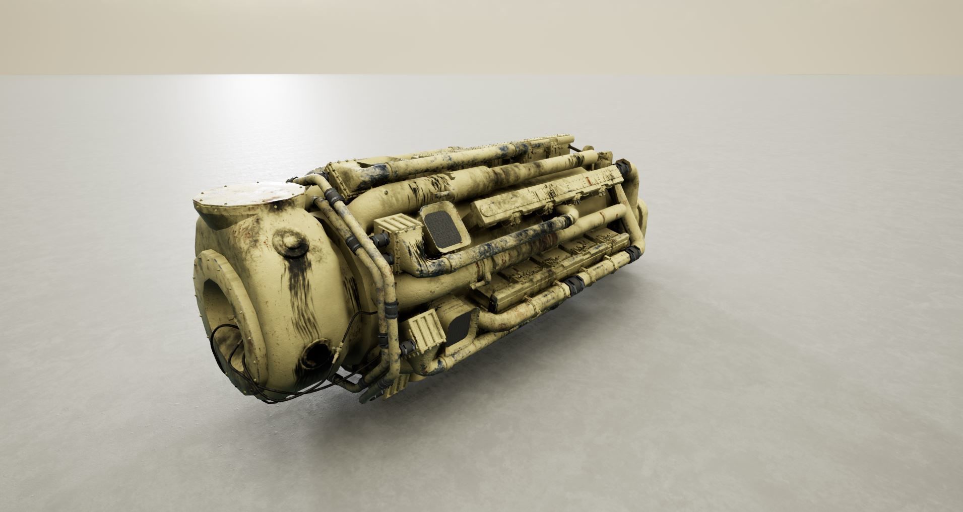 Ship Engine M520 free VR / AR / low-poly 3D model | CGTrader