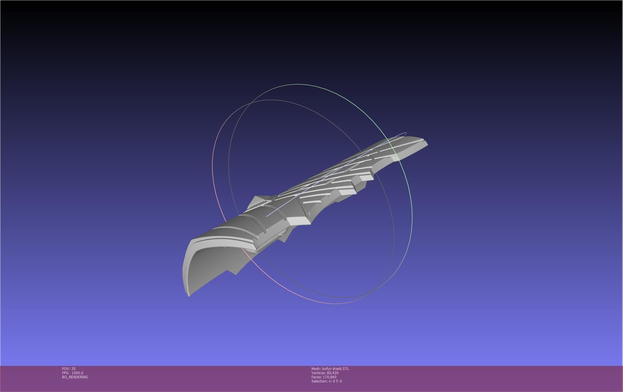 Bofuri Shield 3D-Printable Assembly 3D model 3D printable | CGTrader