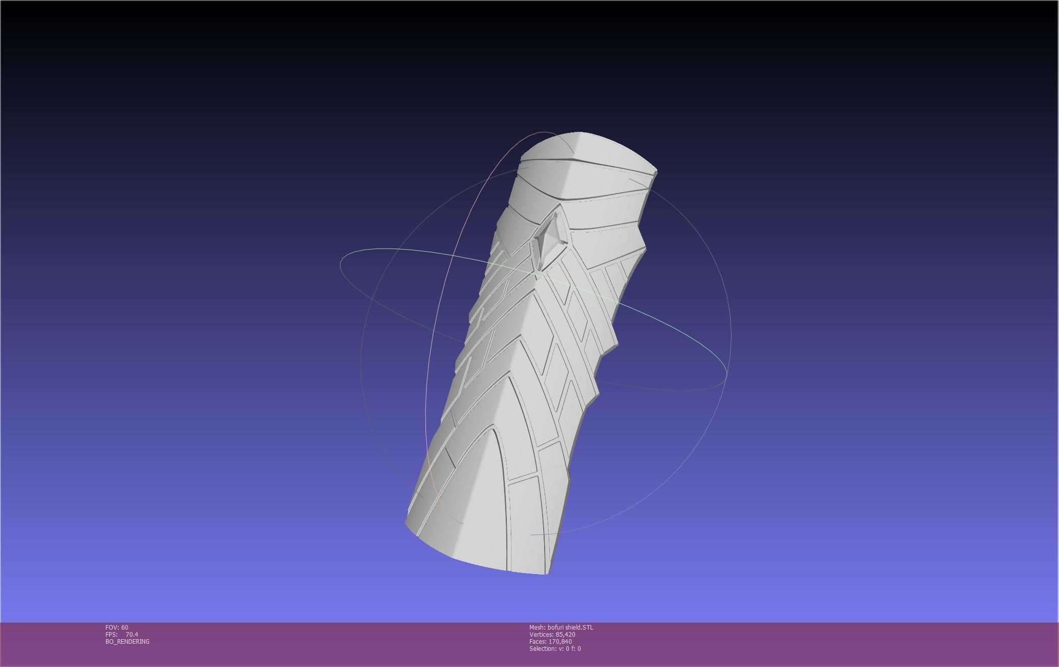 Bofuri Shield 3D-Printable Assembly 3D model 3D printable | CGTrader