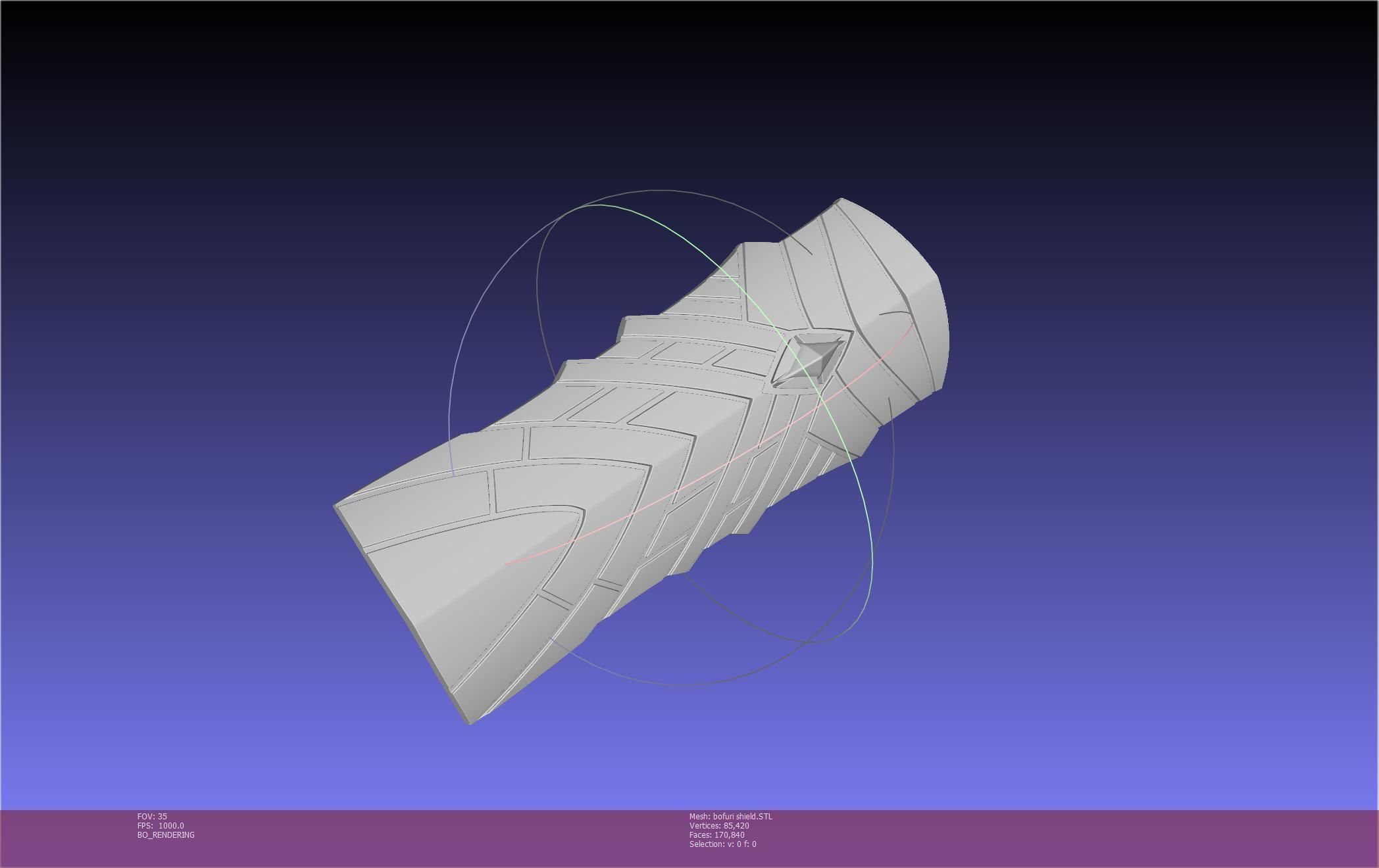Bofuri Shield 3D-Printable Assembly 3D model 3D printable | CGTrader