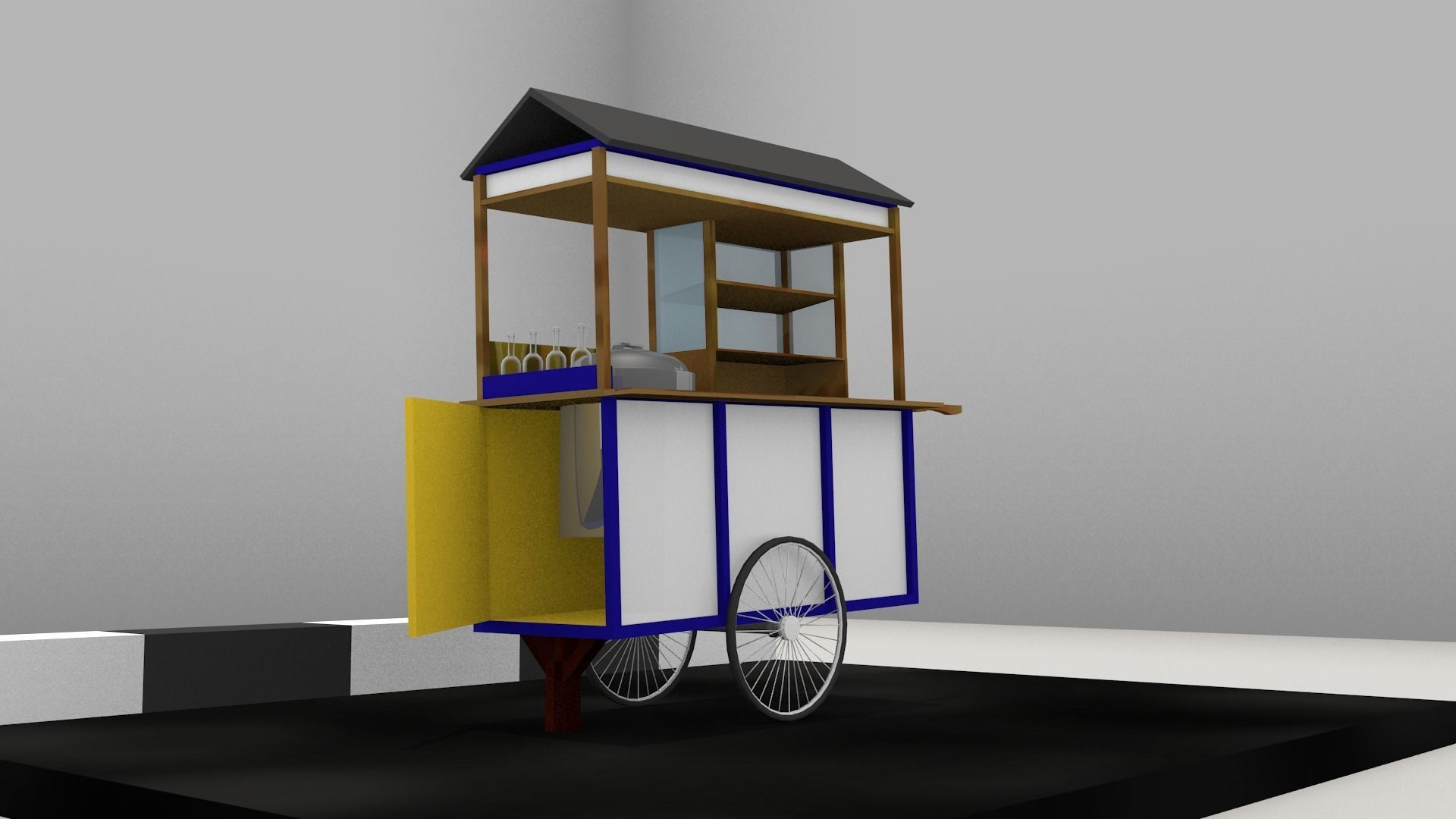 Cart Simple free 3D model | CGTrader