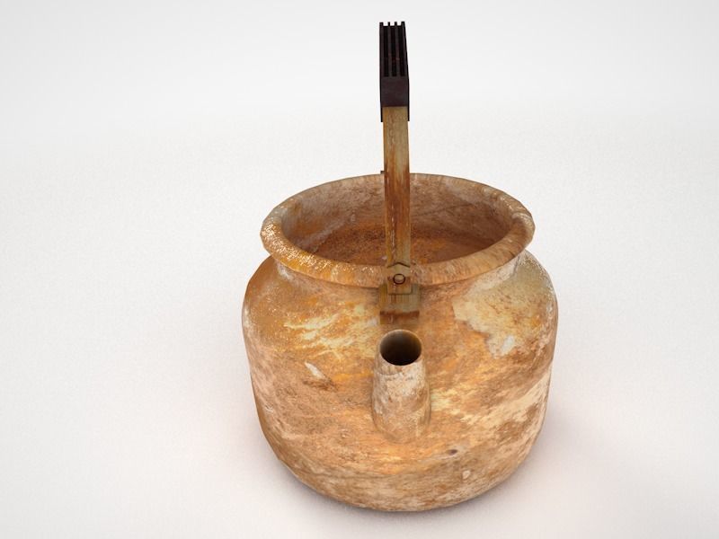 3D model Rusty kettle VR / AR / low-poly | CGTrader