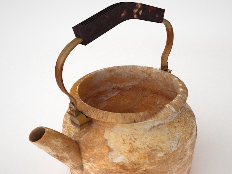 3D model Rusty kettle VR / AR / low-poly | CGTrader