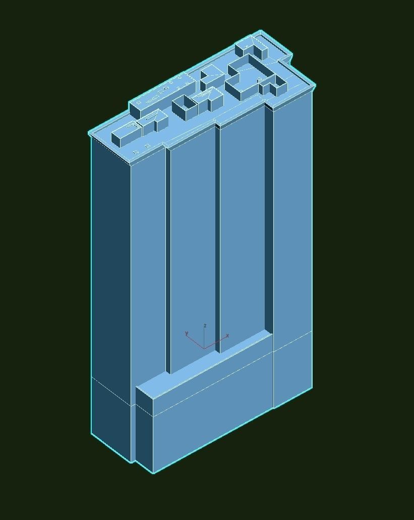 3D model BLU building VR / AR / low-poly | CGTrader