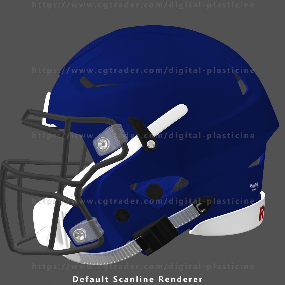 Riddell SpeedFlex Football helmet 3D model | CGTrader