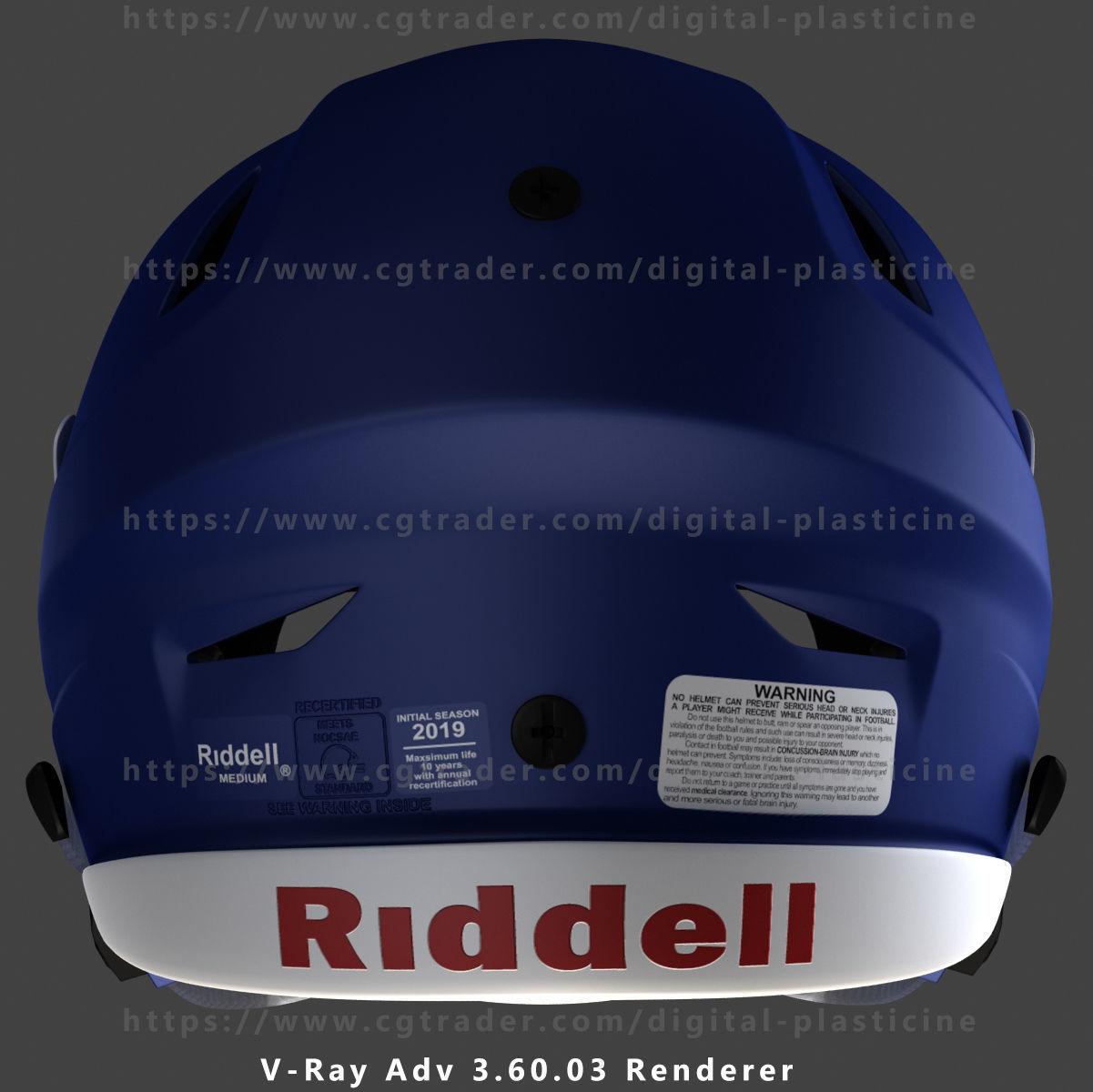 Riddell SpeedFlex Football helmet 3D model | CGTrader