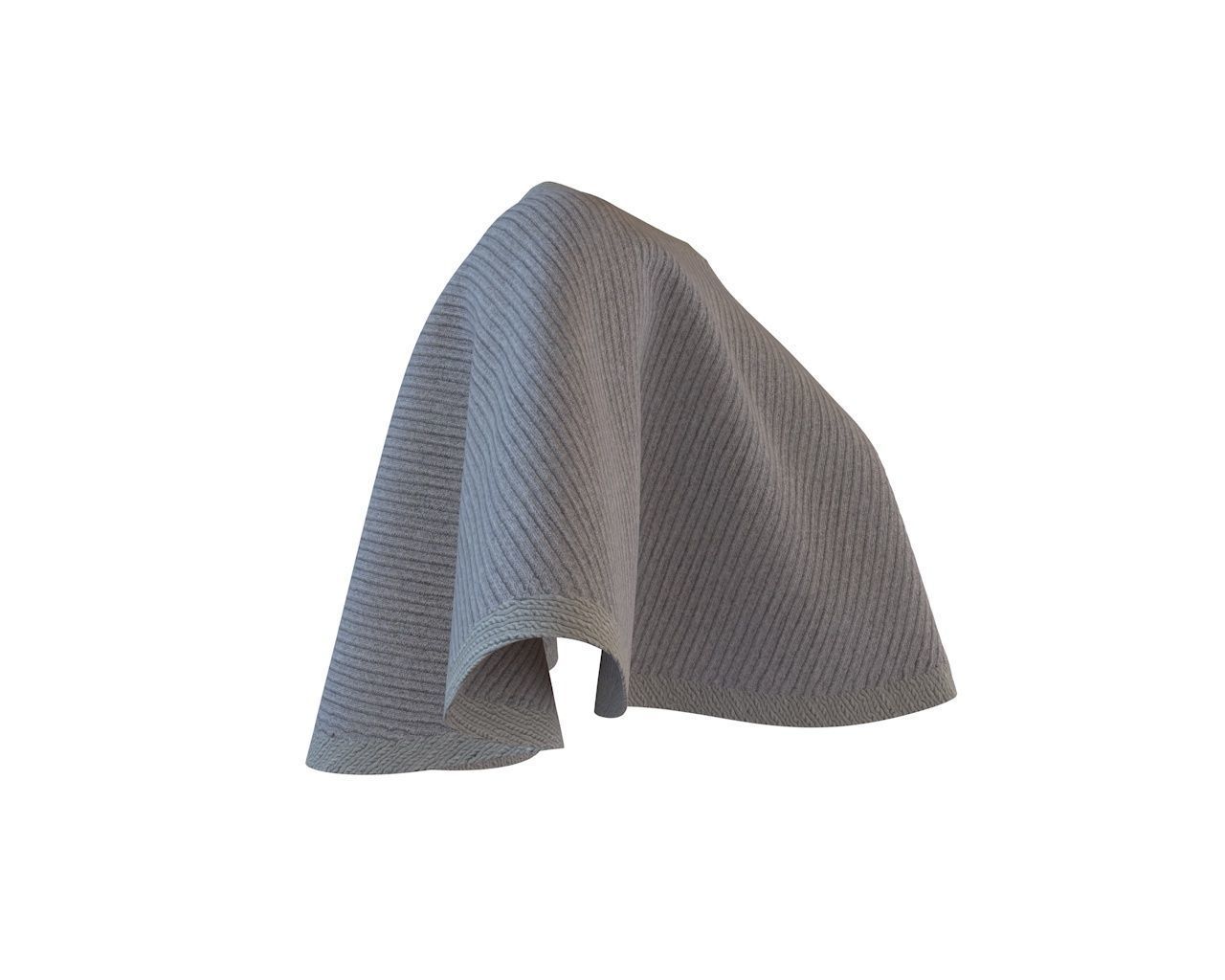 Stylish Designer Poncho Top 3D model 3D model | CGTrader