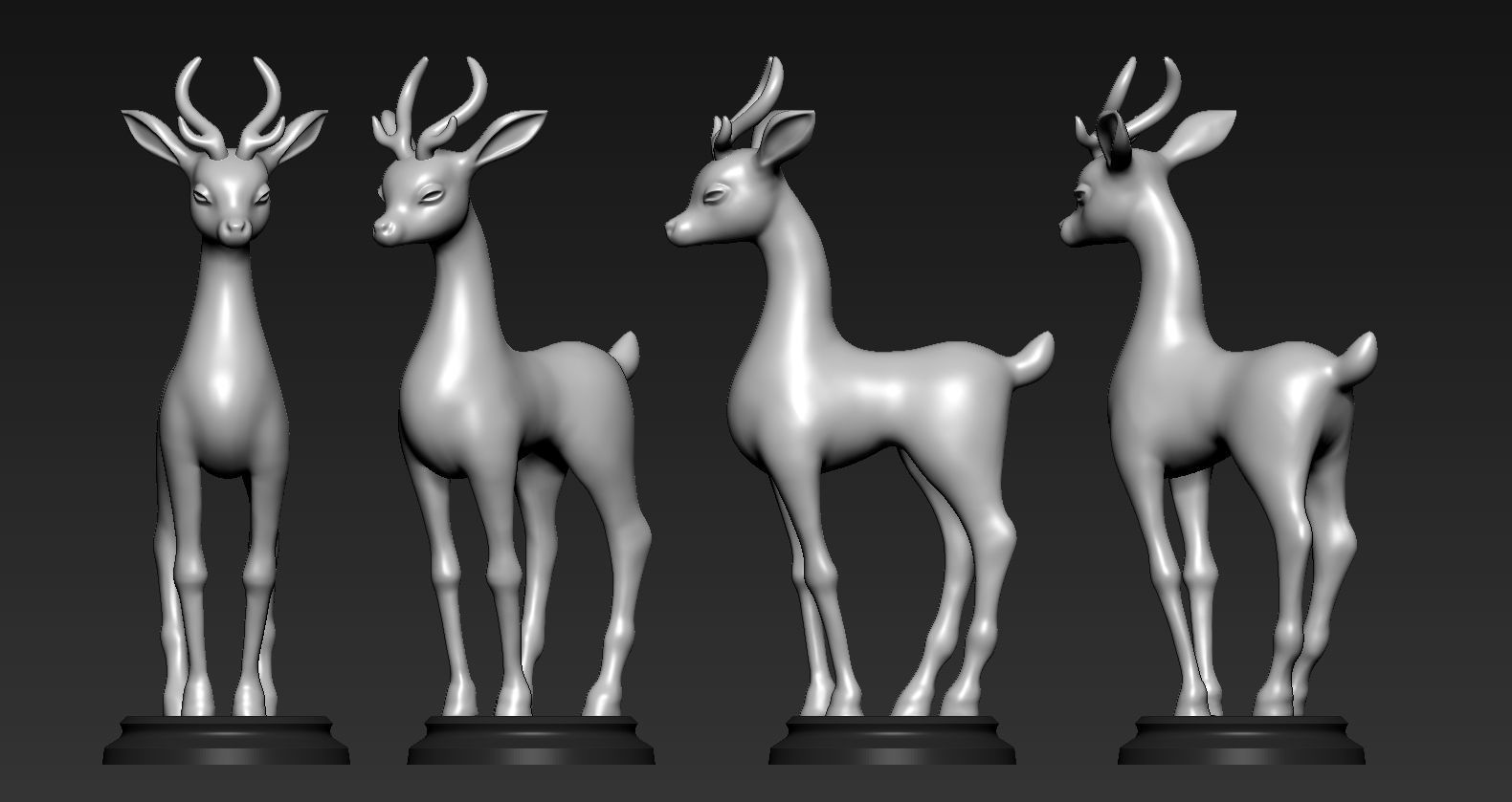Deer Art free 3D model 3D printable | CGTrader
