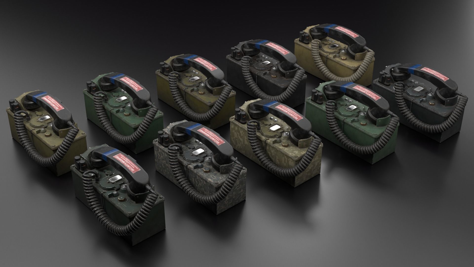 3D model Military field phone TA-312pt VR / AR / low-poly | CGTrader