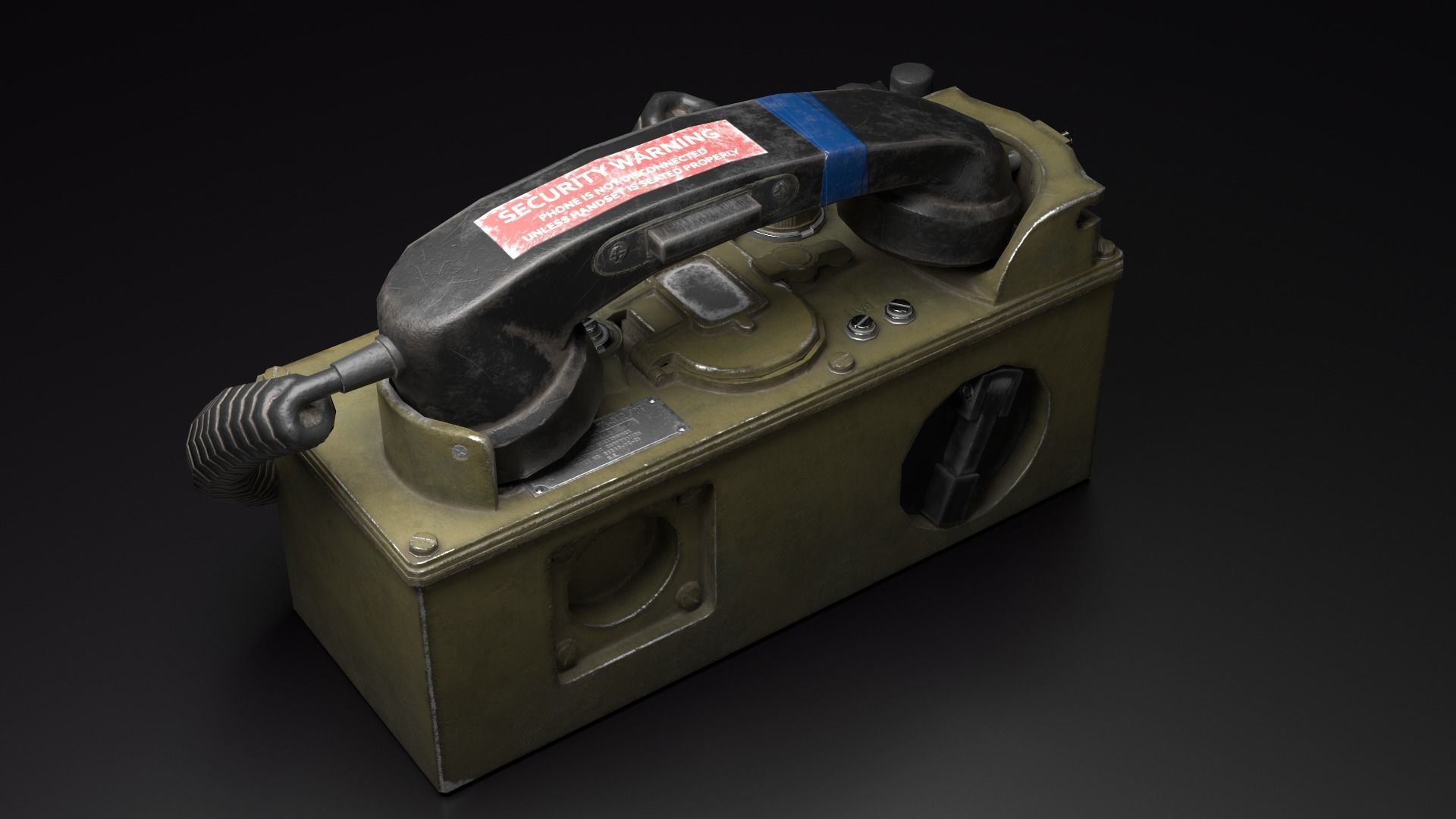 3D model Military field phone TA-312pt VR / AR / low-poly | CGTrader