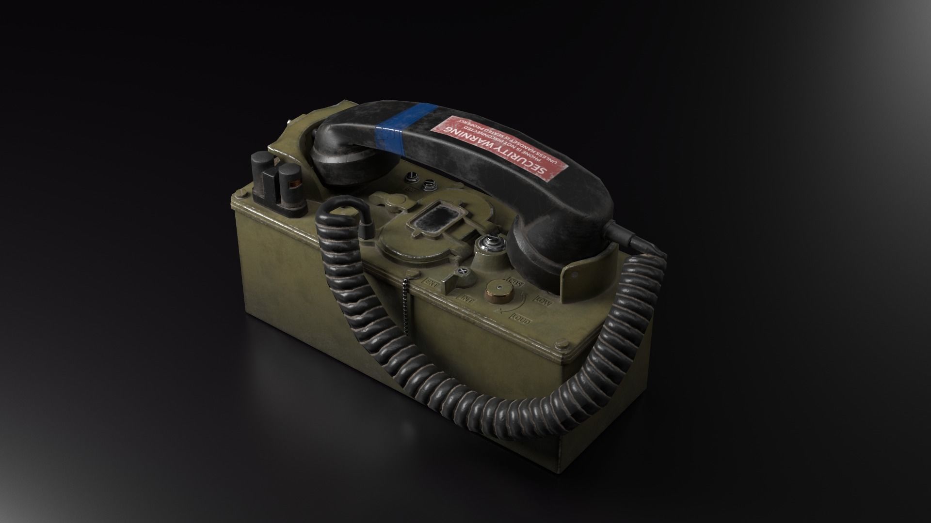 3D model Military field phone TA-312pt VR / AR / low-poly | CGTrader