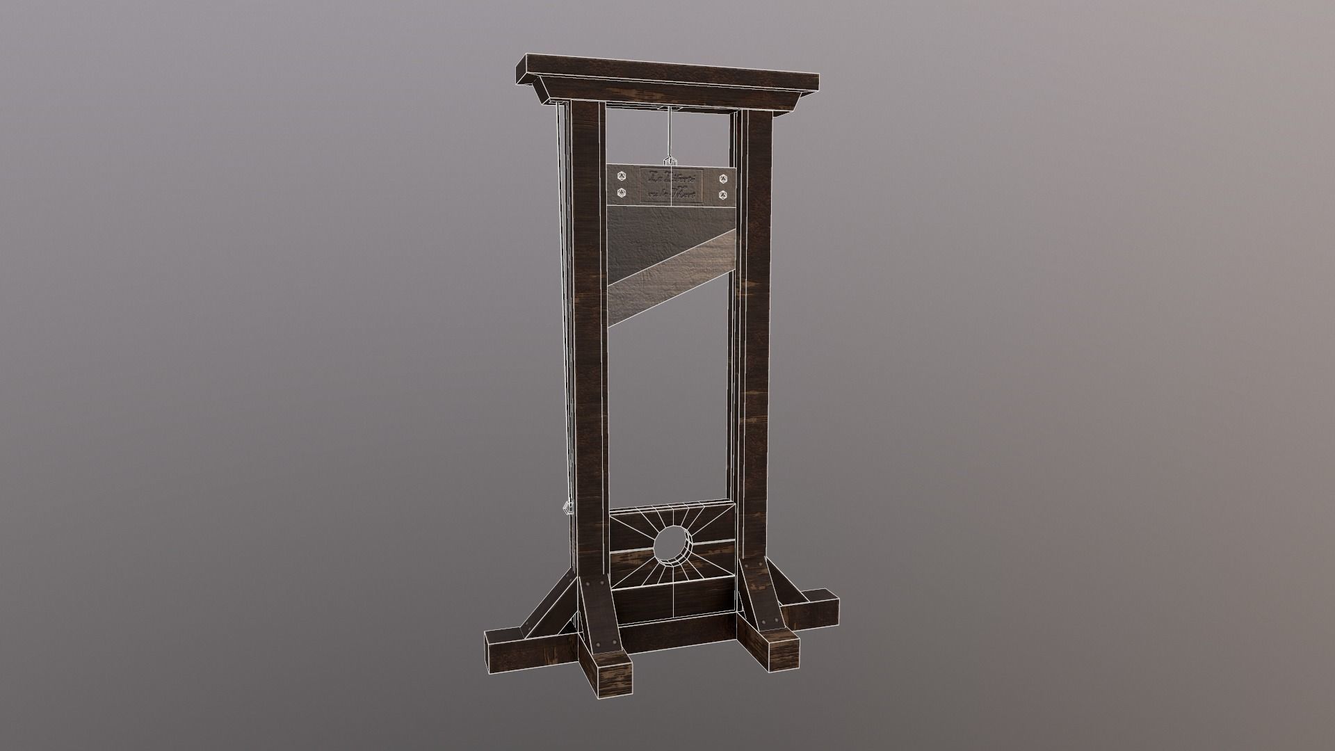 3D model Guillotine french VR / AR / low-poly | CGTrader