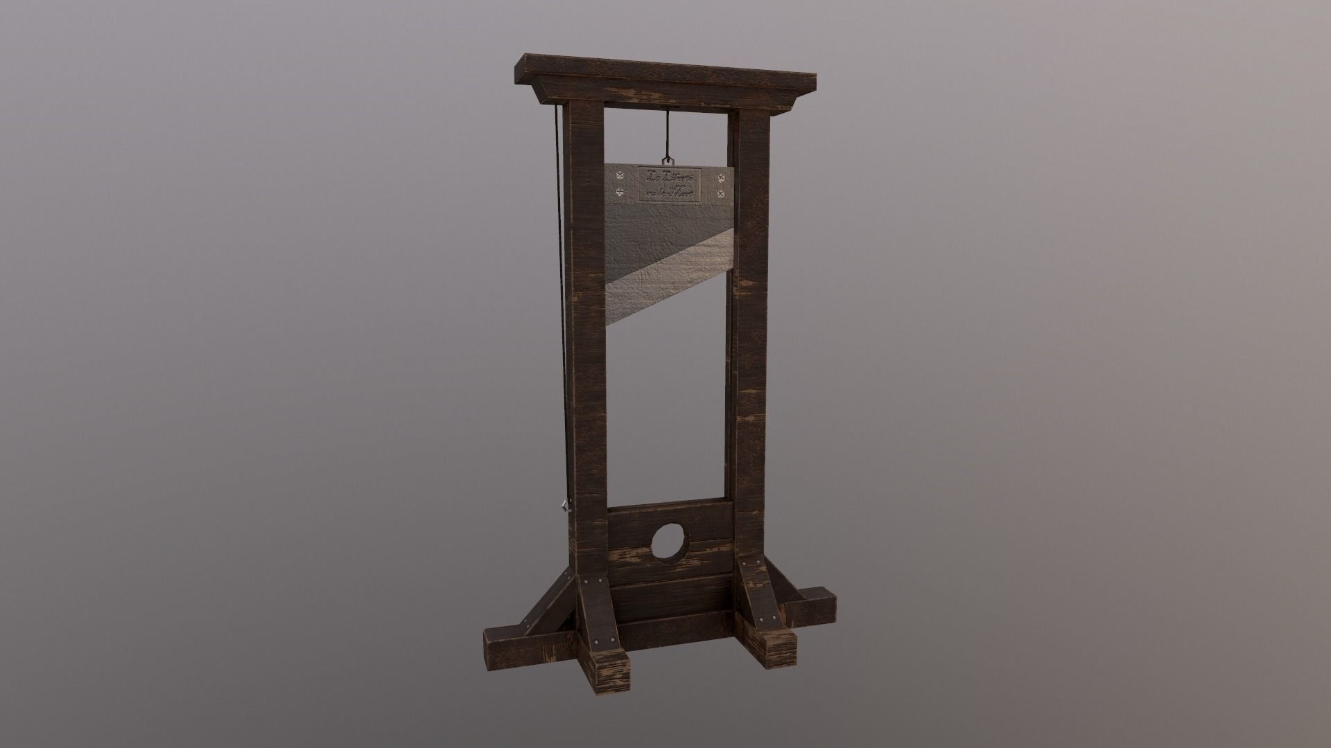 3D model Guillotine french VR / AR / low-poly | CGTrader