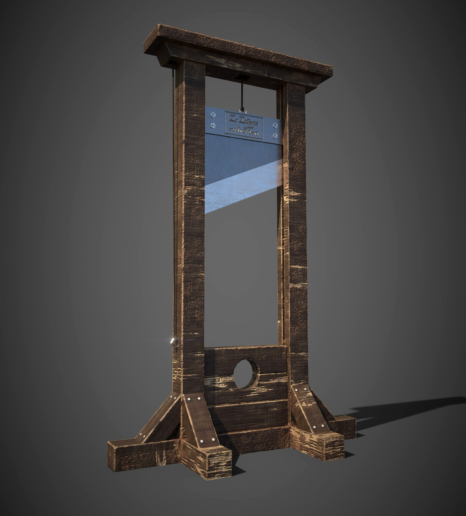 3D model Guillotine french VR / AR / low-poly | CGTrader