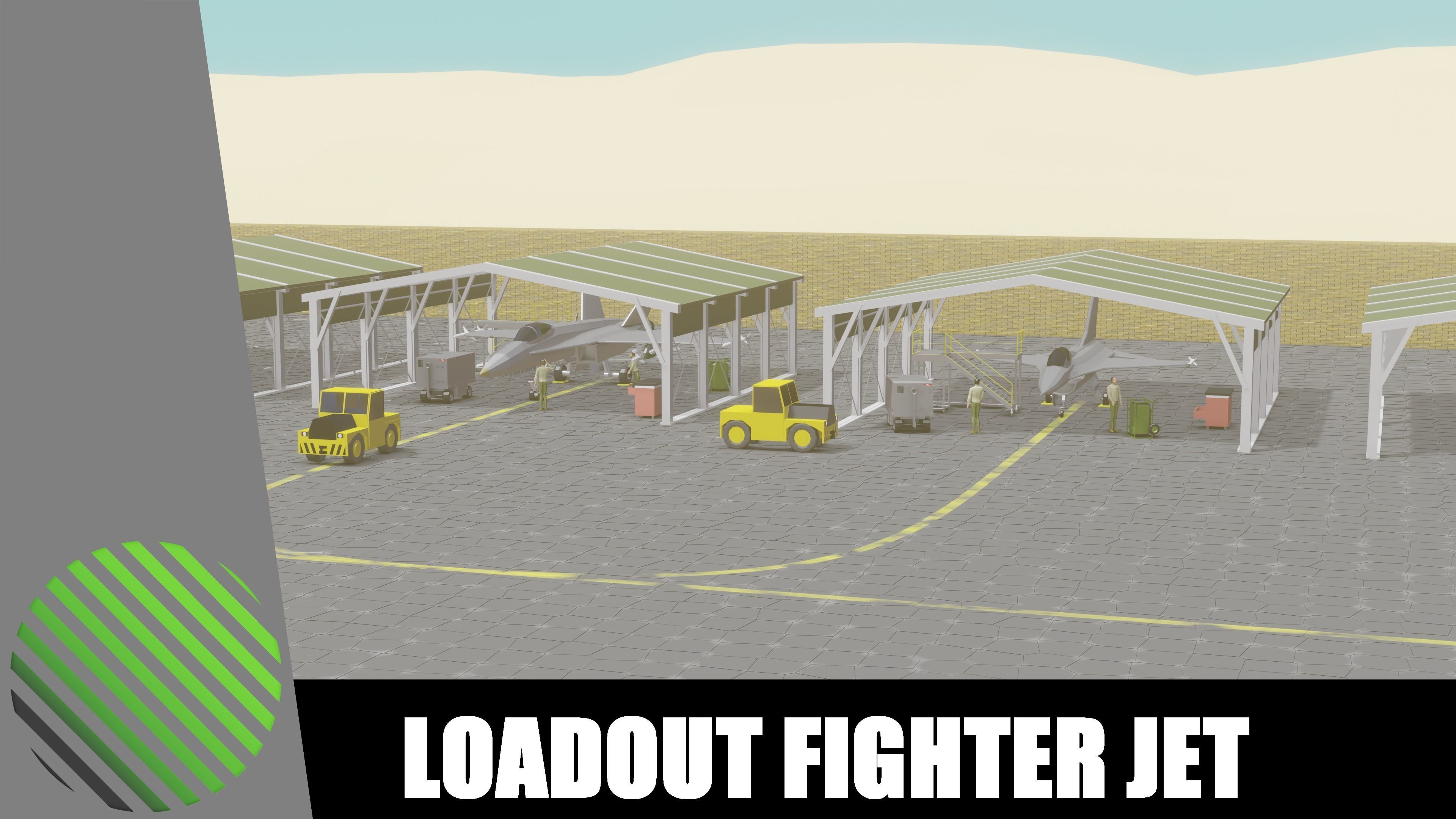 3D model pack loadout fighter jet low poly VR / AR / low-poly | CGTrader