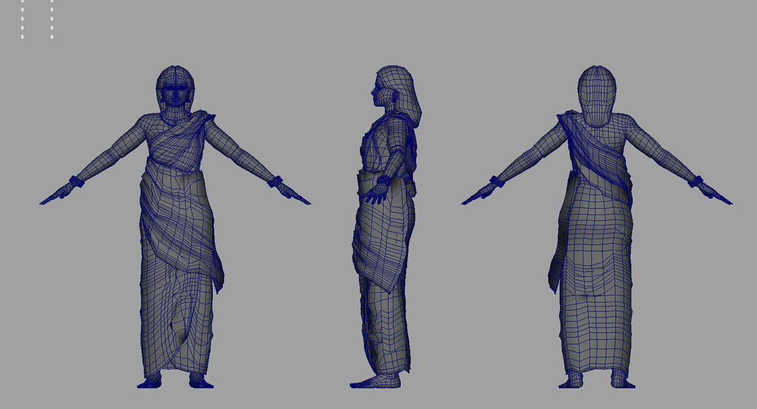 indian woman 3d model 3D model | CGTrader