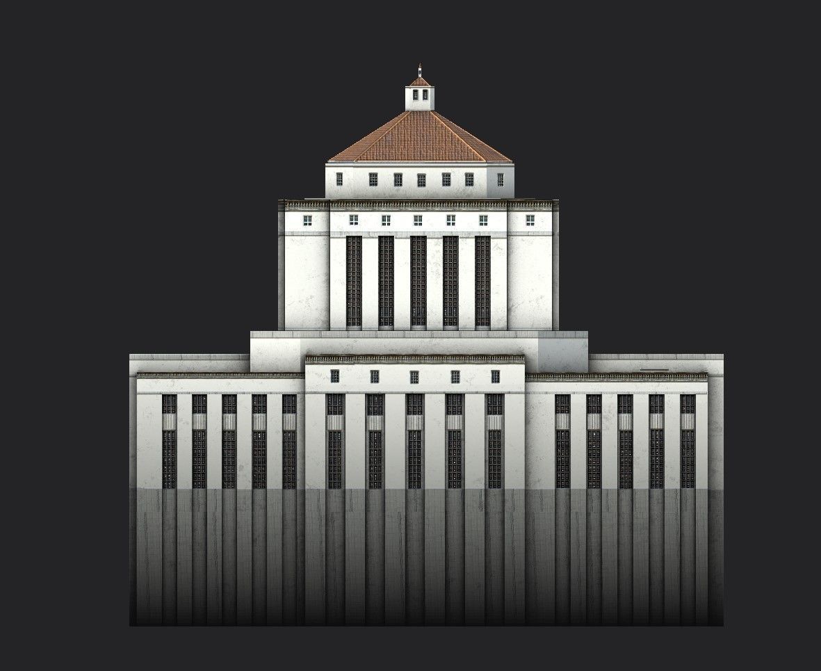 3D model Alameda County Courthouse VR / AR / low-poly | CGTrader